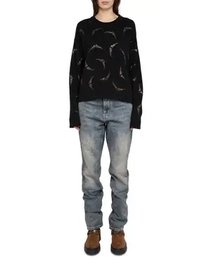 Zadig&Voltaire Markuz Cashmere Embellished Sweater