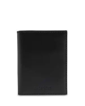 Zadig&Voltaire Zv Folding Leather Card Case - Black
