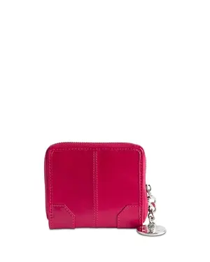 Zadig&Voltaire Sunny Mini Vintage Patent Leather Zip Wallet