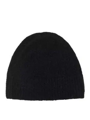 Dries Van Noten Ribbed Alpaca Wool Beanie - Black