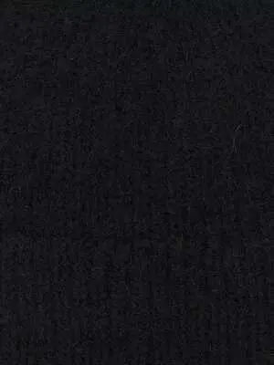 Dries Van Noten Ribbed Alpaca Wool Beanie - Black