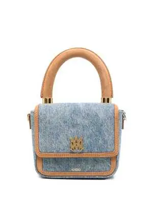 Amiri Micro Tote Bag With Ma Plaque - Blue