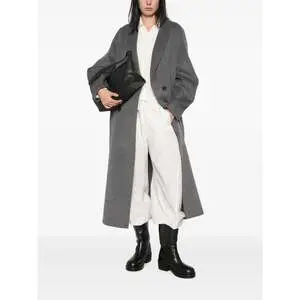 LISA YANG Grey Coats Double Breasted & Peacoats