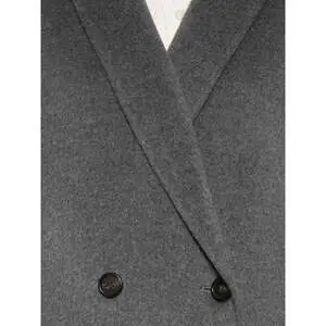 LISA YANG Grey Coats Double Breasted & Peacoats