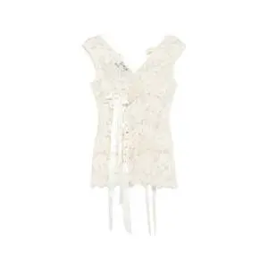 Simone Rocha Neutrals Tops Vests & Tank Tops