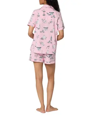 BEDHEAD PAJAMAS Cotton Stretch Short Pajama Set - Soiree On Th