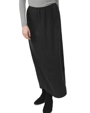 POINT Brushed A Line Maxi Skirt