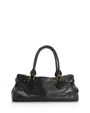 Chloé Paddington Extra Large Leather Shoulder Bag - Black