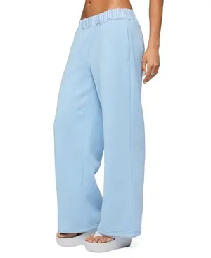 EDIKTED Core Stripey Wide Leg Sweatpants