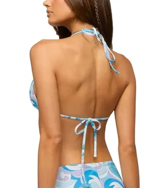 EDIKTED Cassa Paisley Triangle Bikini Top