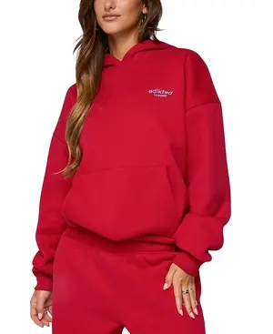 EDIKTED Los Angeles Hoodie - Red