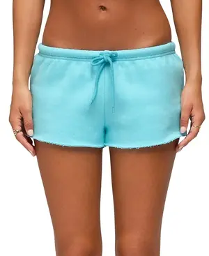 EDIKTED Cutie Sweat Shorts - Turquoise