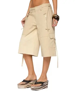 EDIKTED Avelisse Cotton Cargo Bermuda Shorts