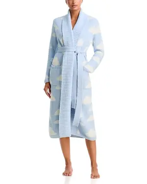 525 America Jacquard Full Length Tie Waist Robe