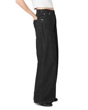 French Connection Elton Denim High Rise Wide Leg Jeans
