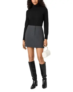 French Connection Tavi Crosshatch Mini Skirt