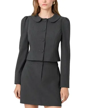 French Connection Tavi Crosshatch Jacket - Graphite