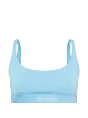 TOM FORD Tom Ford Women Logo Bandeau Bra Blue