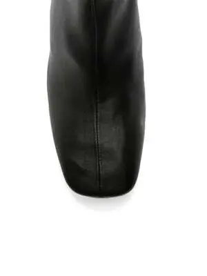 Dries Van Noten Leather Heeled Ankle Boots - Black