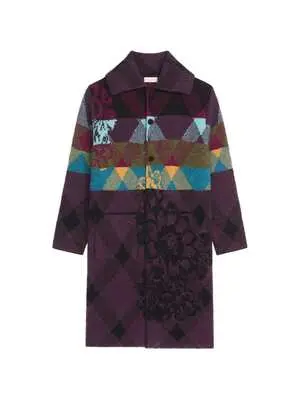 Dries Van Noten Patchwork Wool Cardigan