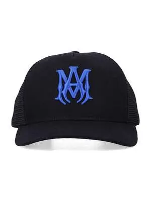 Amiri Embroidered Logo Trucker Hat - Nero