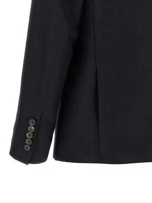 Dries Van Noten Embroidered Double-breasted Blazer - Blue