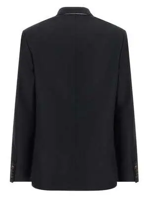 Dries Van Noten Embroidered Double-breasted Blazer - Blue