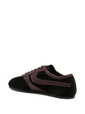 Dries Van Noten Panelled Leather Sneakers - Black