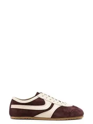 Dries Van Noten Purple Leather Panelled Sneakers - Multicolor