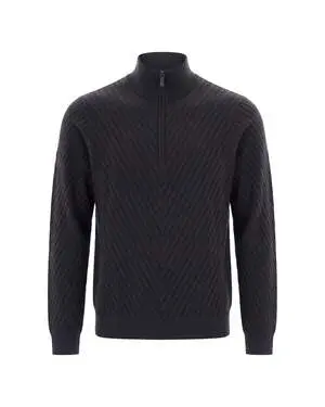 Emporio Armani Mock Neck Sweaters For Men