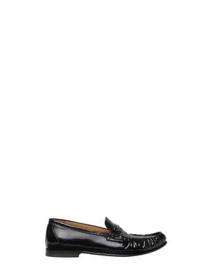 Fendi S 100% Calfskin Loafers - Black