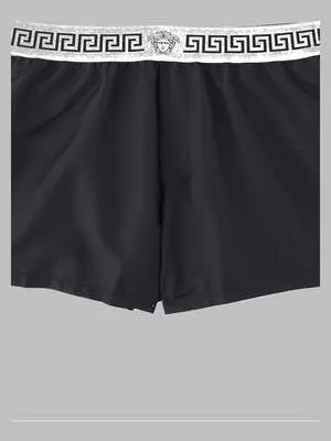 Versace Stretch Cotton Boxer Briefs - Black