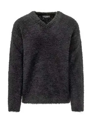 Dolce & Gabbana V-neck Knit Pullover Sweater - Nero