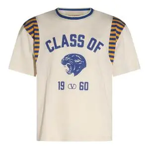 Valentino Garavani Panther Graphic T-shirt - Burro/blu