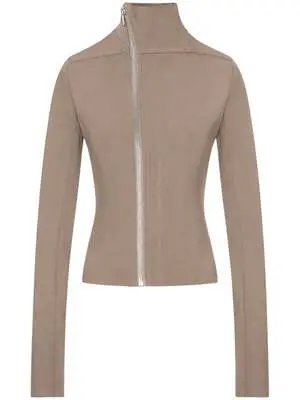 Rick Owens Fitted Zip-up High-neck Jacket - Grey