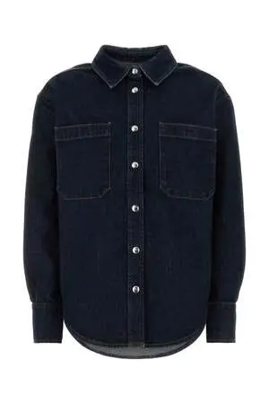 ANINE BING Denim Samy Shirt For - Blue