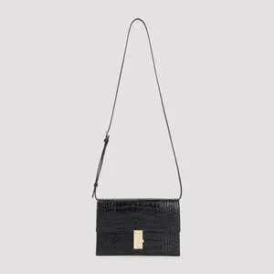 TOM FORD Mini Croc-embossed Leather Handbag With Shoulder Strap - Black