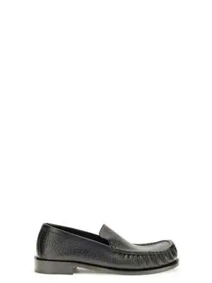 Dries Van Noten Men`s Leather Loafers - Black