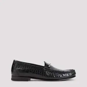 TOM FORD Crocodile-embossed Leather Loafers