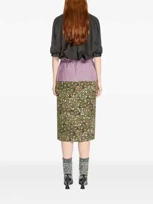Dries Van Noten Cupro Blouse With Drawstring - Brown