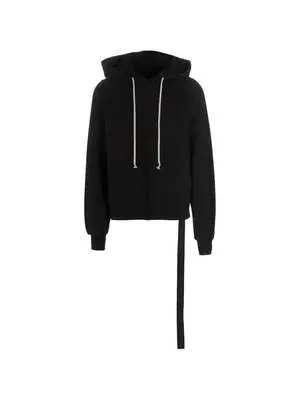 Rick Owens Asymmetric-seam Hoodie - Black
