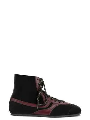 Dries Van Noten Suede High-top Sneakers - Black