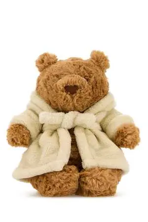 JELLYCAT Bartholomew Bear Bathrobe Mini Plush Stuffed Animal Accessory - Multicoloured