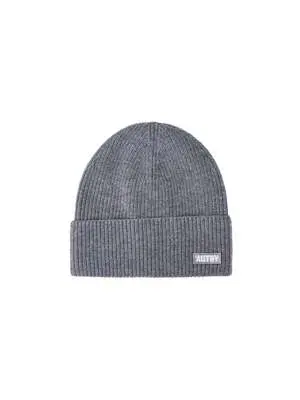 AUTRY Wool & Nylon Beanie Hat - Grey