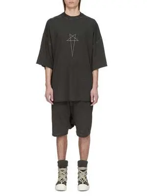 Rick Owens T-shirt Tommy T Faded /silver - Black