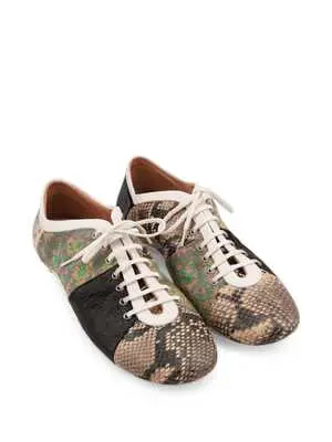Dries Van Noten Patchwork Ballet-style Sneakers - Green