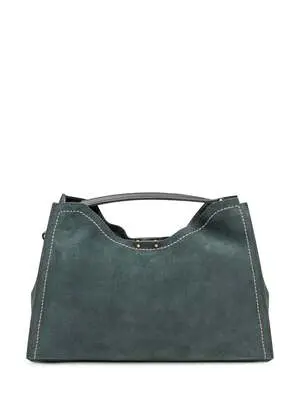 GIANNI CHIARINI Aurora Velvet Shoulder Bag - Velvet Green