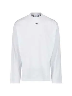 Off-White Logo Cotton T-shirt - White