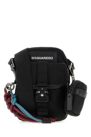 Dsquared2 Mini Crossbody Handbag In Fabric - Black