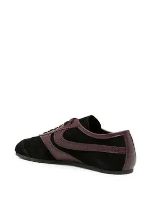 Dries Van Noten Panelled Leather Sneakers - Black